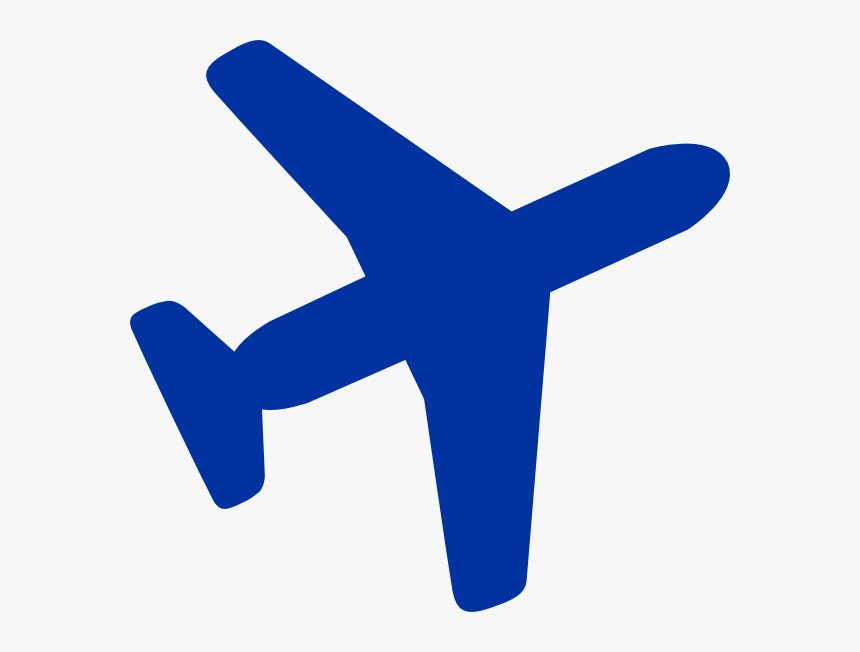 Blue Plane 2 Svg Clip Arts - Plane Clipart Blue, HD Png Download ...