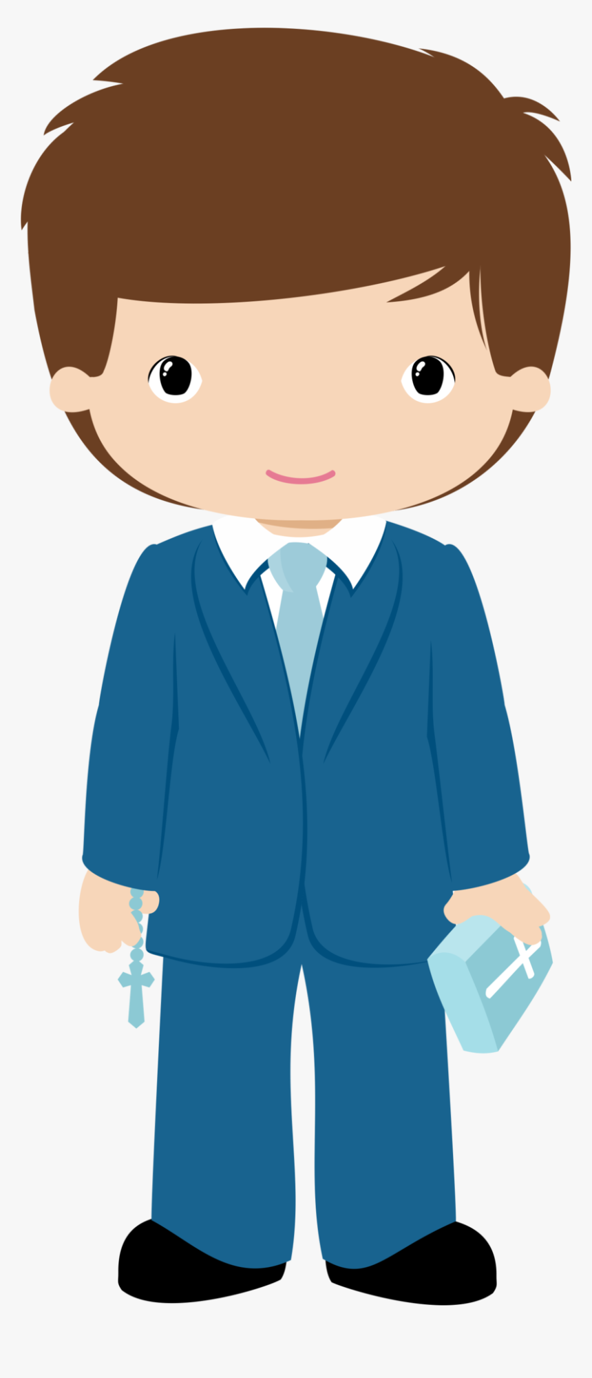 Vector Transparent Stock Boys In Their First - Clip Art Communion Boy ...