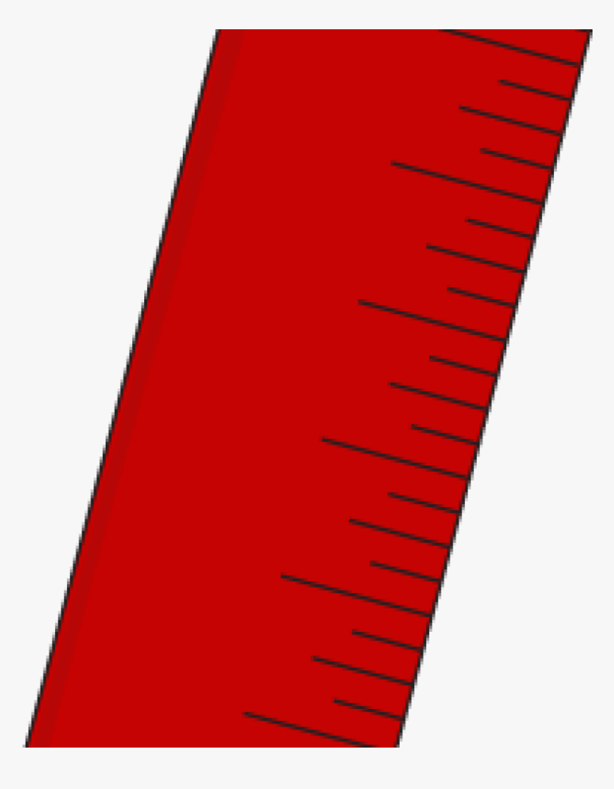 Ruler Clipart Red Cartoon Ruler Clip Art Red Cartoon - Tool, HD Png ...
