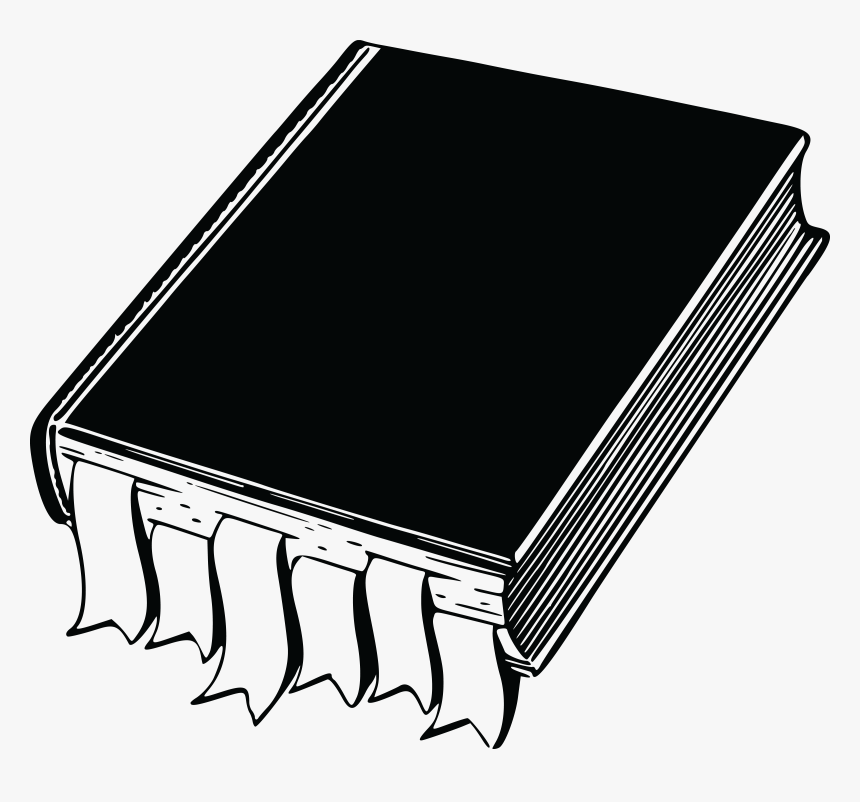 Novel Clip Art Black And White, HD Png Download , Transparent Png Image ...