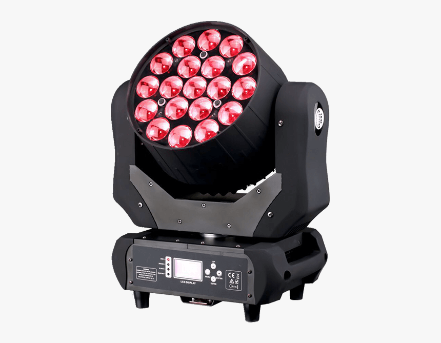 Led Moving Head Lights Wash Zoom 19x15w, HD Png Download , Transparent ...