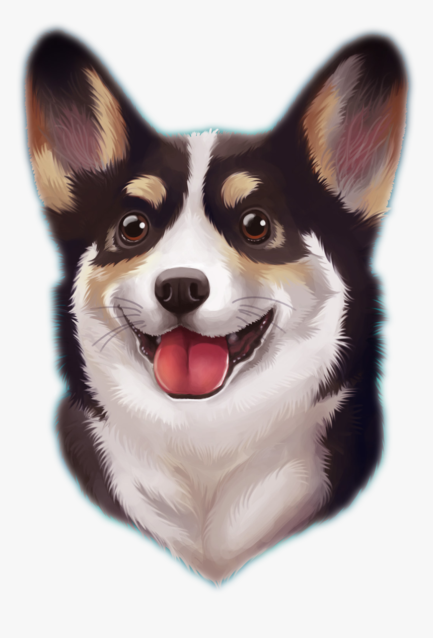 Exquisite Cute Corgi Dog Png Download, Transparent Png , Transparent ...