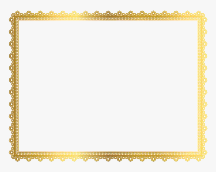 Square Golden Frame Border Png Clipart, Transparent Png , Transparent ...
