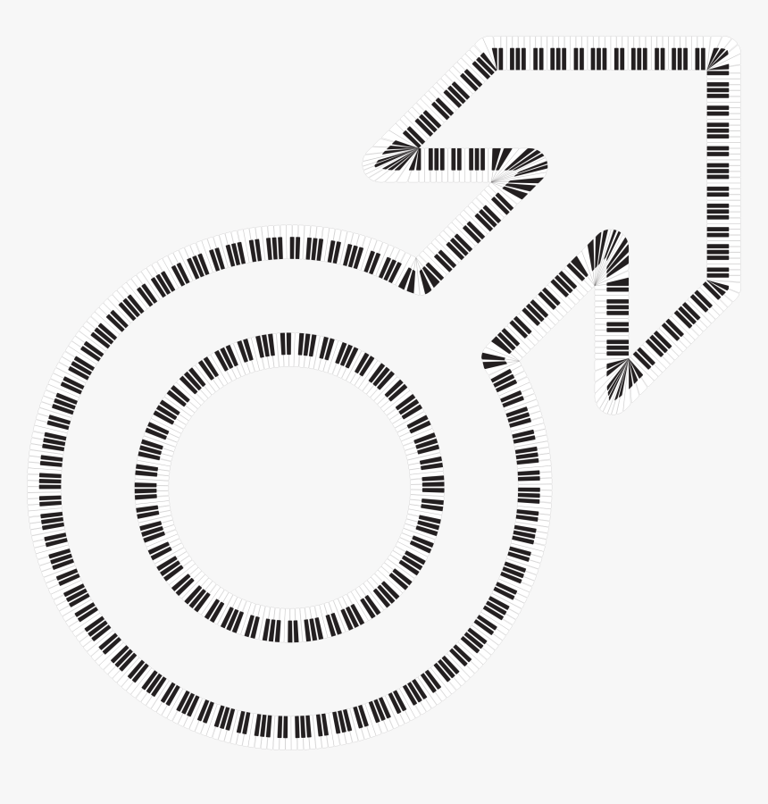 Male Symbol Piano Keys Clip Arts, HD Png Download , Transparent Png ...