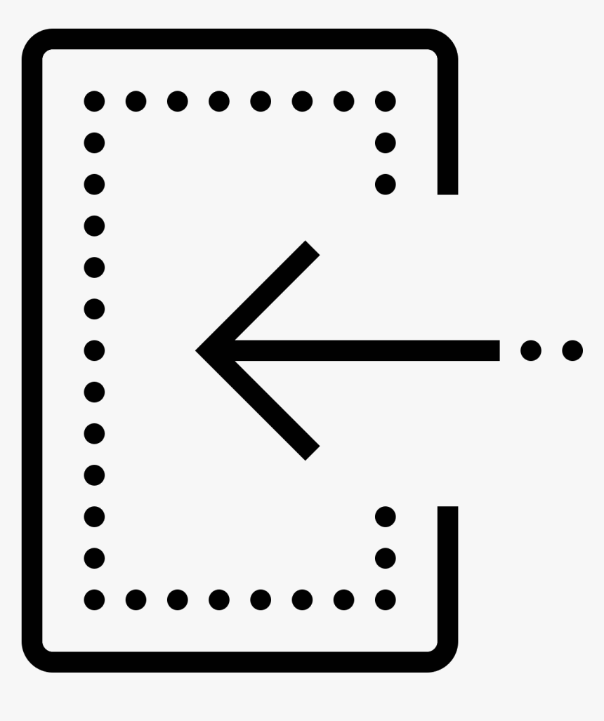 There Is A Vertical Rectangle With The Right Side Missing, HD Png ...