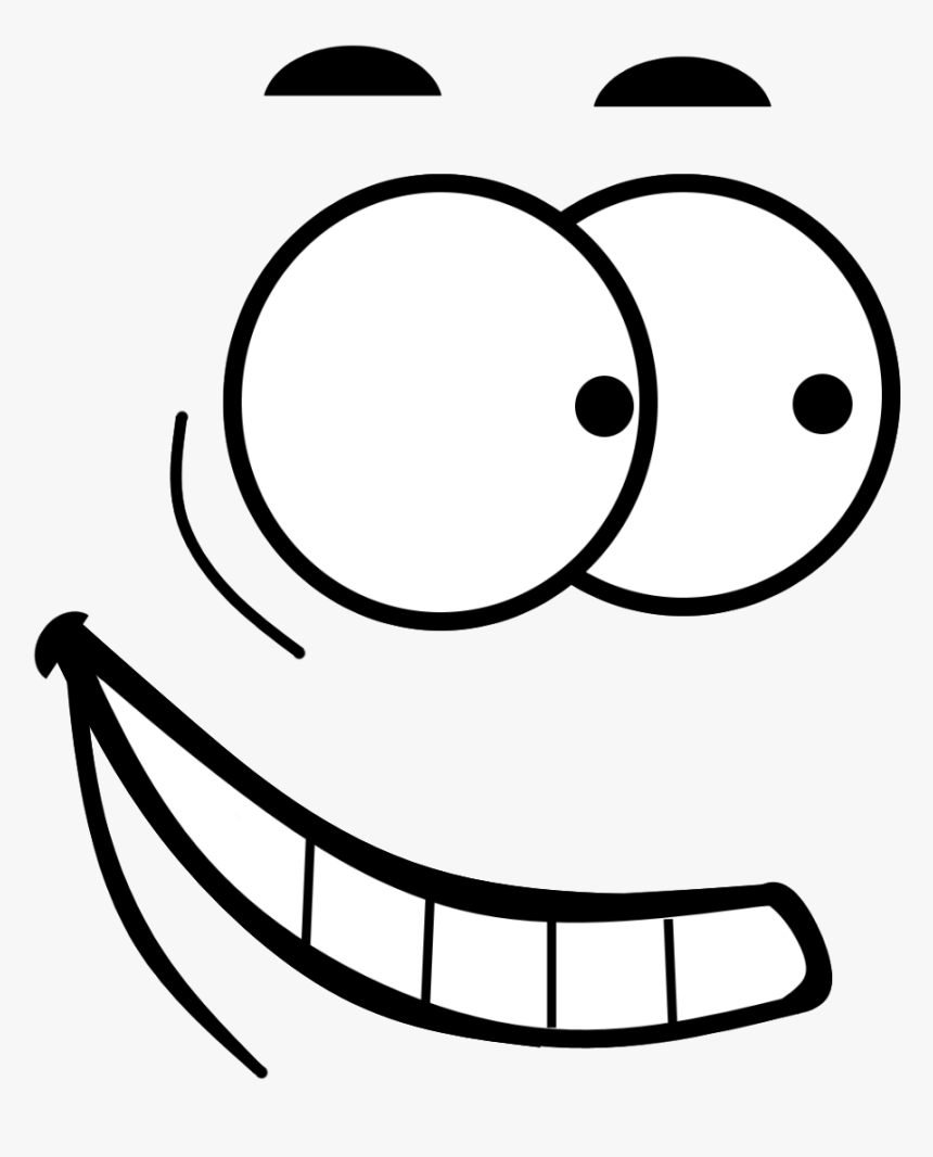 Cute Outline Face Art Emoji Png File, Transparent Png , Transparent Png ...