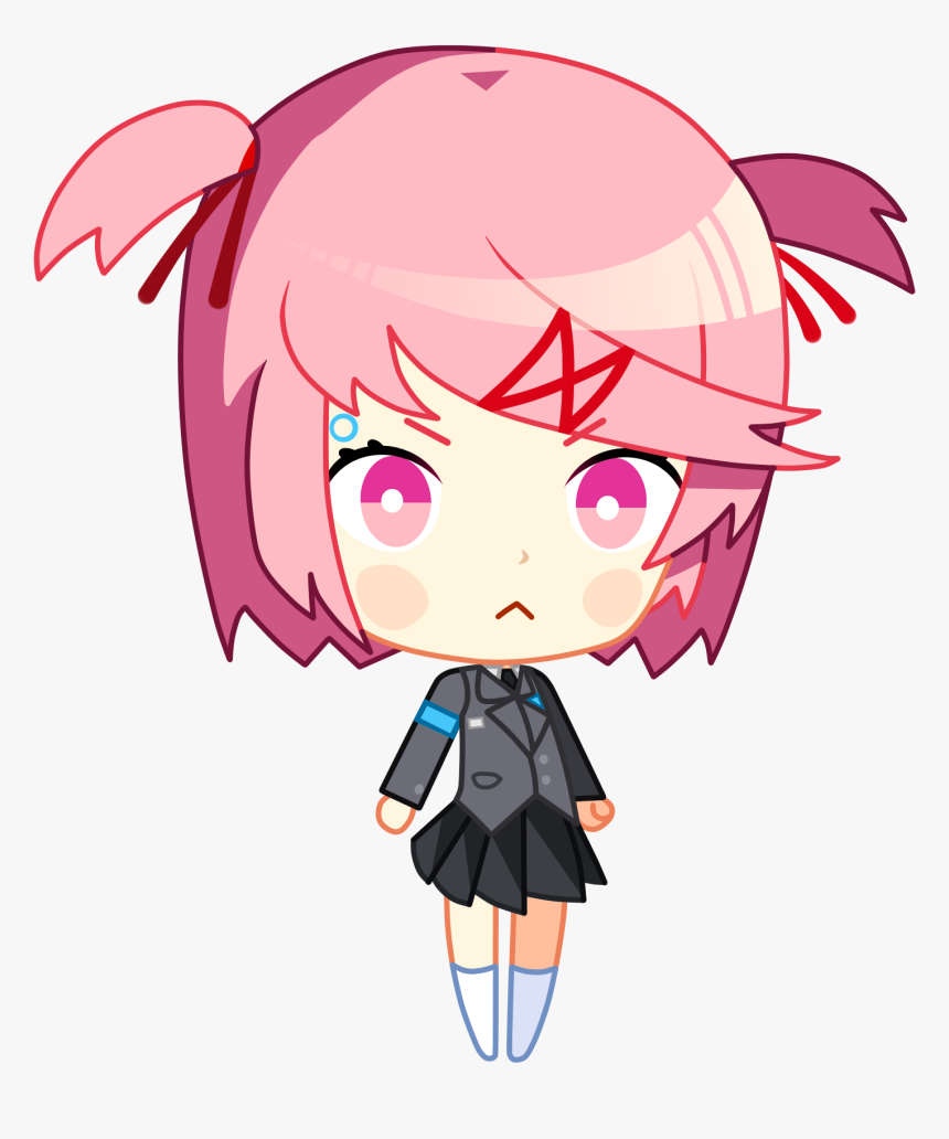Natsuki Ddlc Chibi Hd, Transparent Png, Png Download , Transparent Png Image - PNGitem