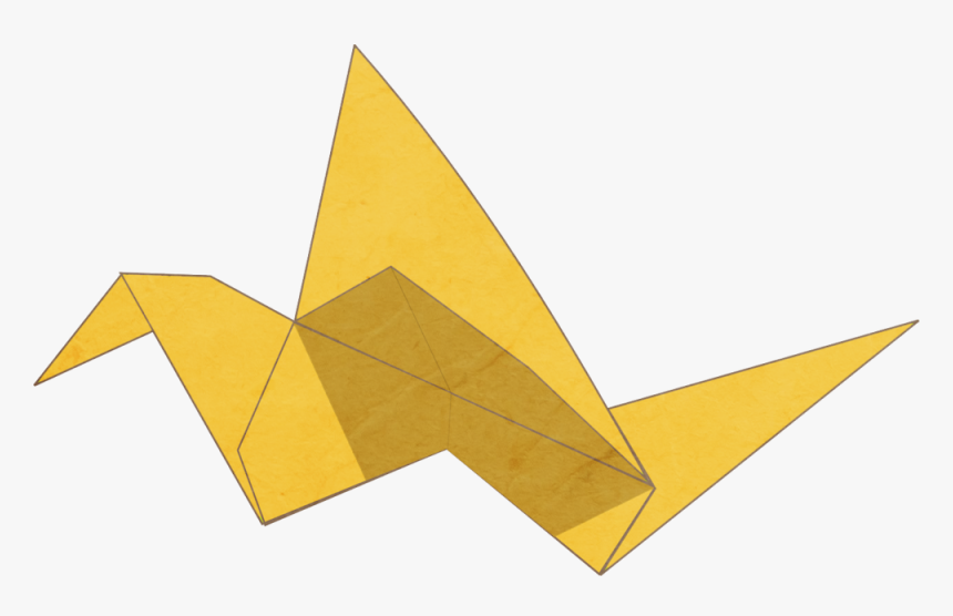 Origami Crane Yellow Bullet Point, HD Png Download , Transparent Png ...