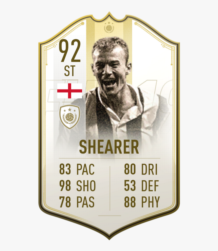 Alan Shearer S Prime Icon Moments Card On Fut, HD Png Download ...