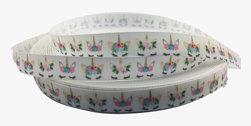 Ribbons [tag] Unicorn Face Grosgrain Ribbon 5/8″, HD Png Download ...