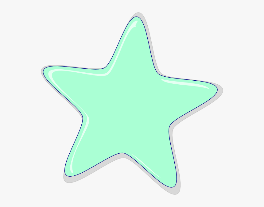 Mint Green Star Clipart, HD Png Download , Transparent Png Image - PNGitem