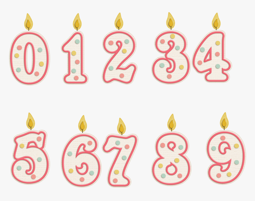 Number Candles Png, Transparent Png , Transparent Png Image - PNGitem
