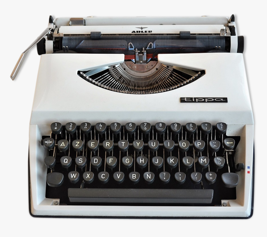 Red/black Or Plain Black Typewriter Accessories Accessories, HD Png ...