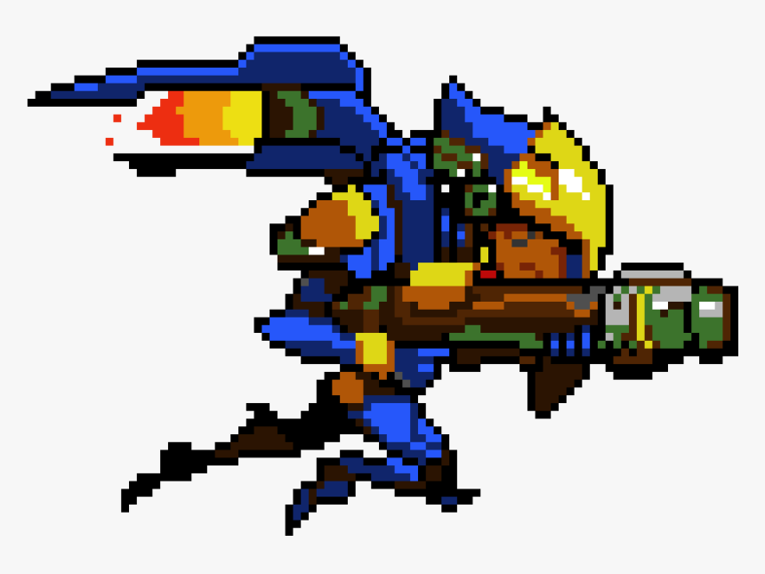Overwatch Pharah Pixel Spray , Png Download, Transparent Png ...