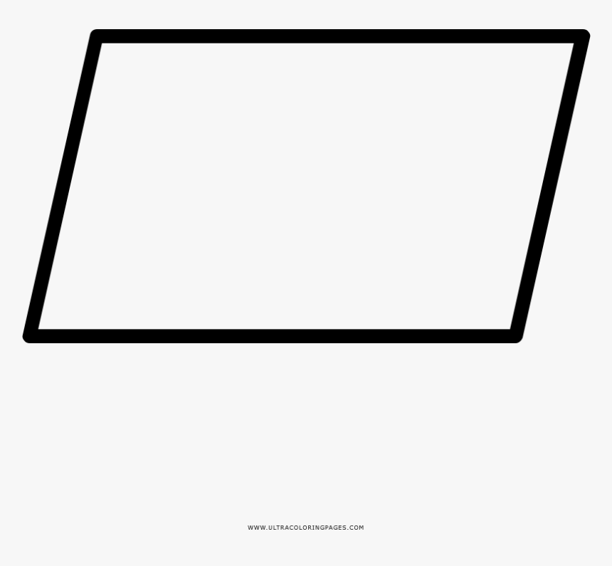 Parallelogram Coloring Page, HD Png Download , Transparent Png Image ...