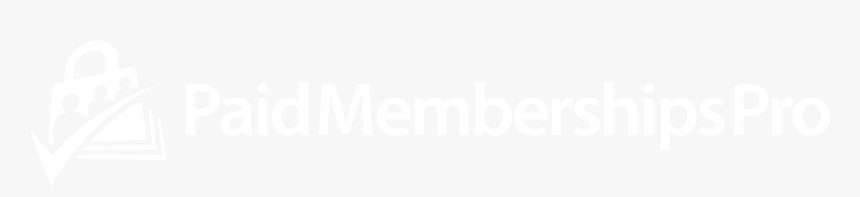 Paid Memberships Pro White Logo As Png, Transparent Png , Transparent ...