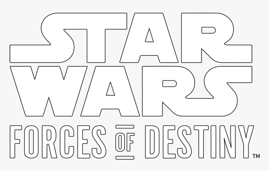 Forces Of Destiny Black And White Logo, HD Png Download , Transparent ...