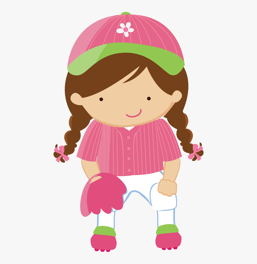 Girl Baseball Clipart , Png Download, Transparent Png , Transparent Png ...