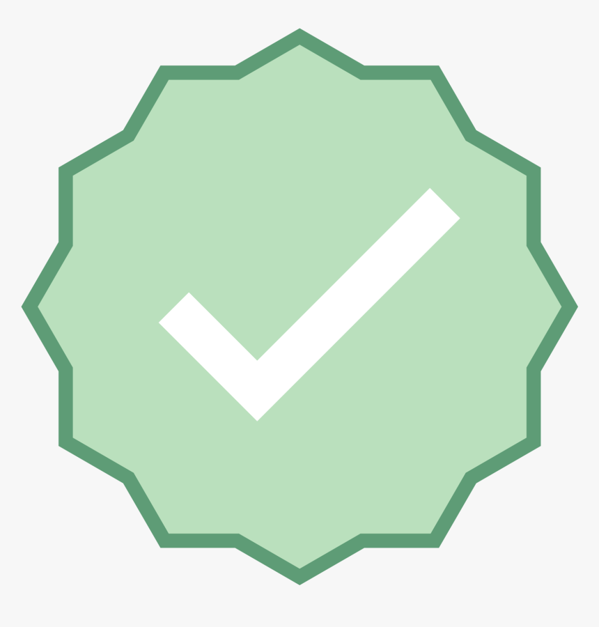This Icon Is A Single Check Mark Located In The Center, HD Png Download ...