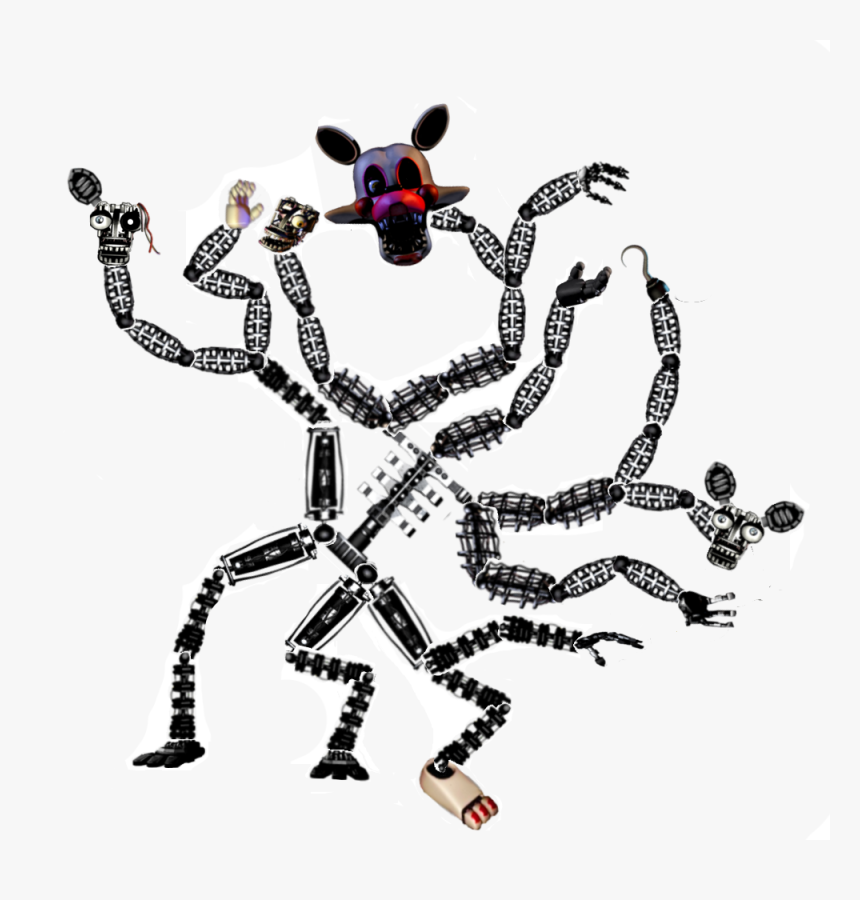 Monster Mangle Has 4 Heads, 5 Hands, 1 Hook And 3 Legs - Mangle Legs ...