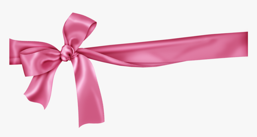 Pink Bow Transparent Background For Kids - Pink Ribbon Png, Png ...