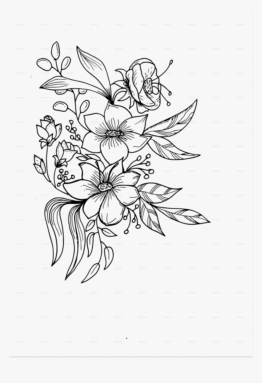 Hand Drawn Flowers Png | Best Flower Site