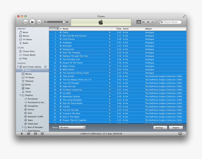 Now Click The Import - Mac Os X Lion Scrollbar, HD Png Download ...