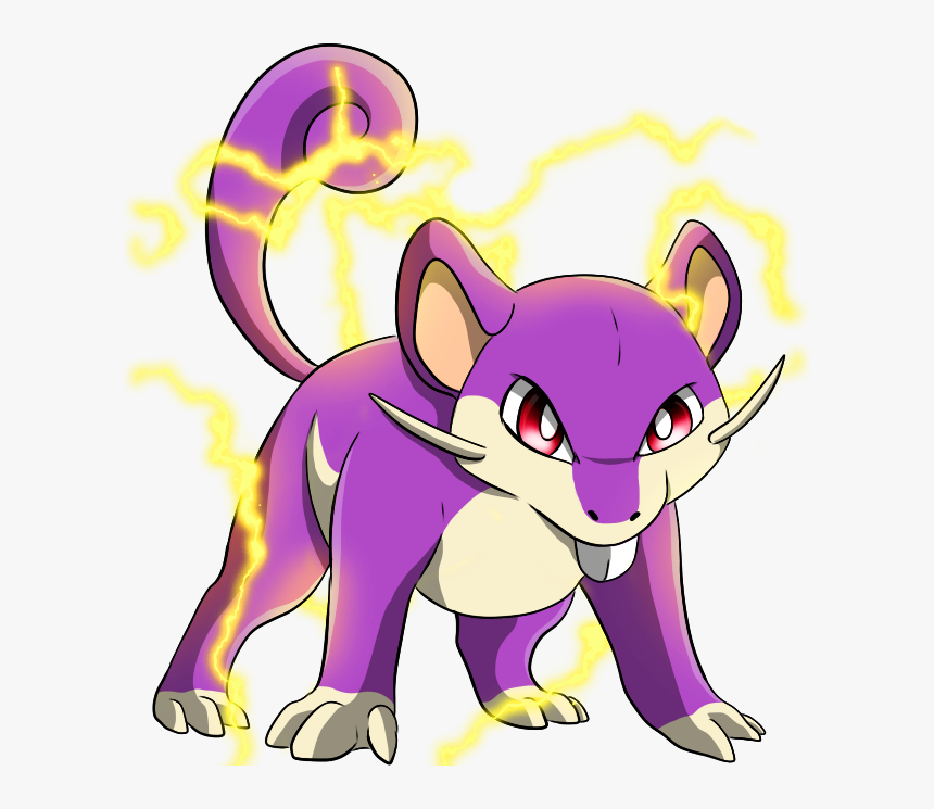 Pokemon Shiny Rattata Lightning Is A Fictional Character - Pokemon Rattata, HD Png Download ...