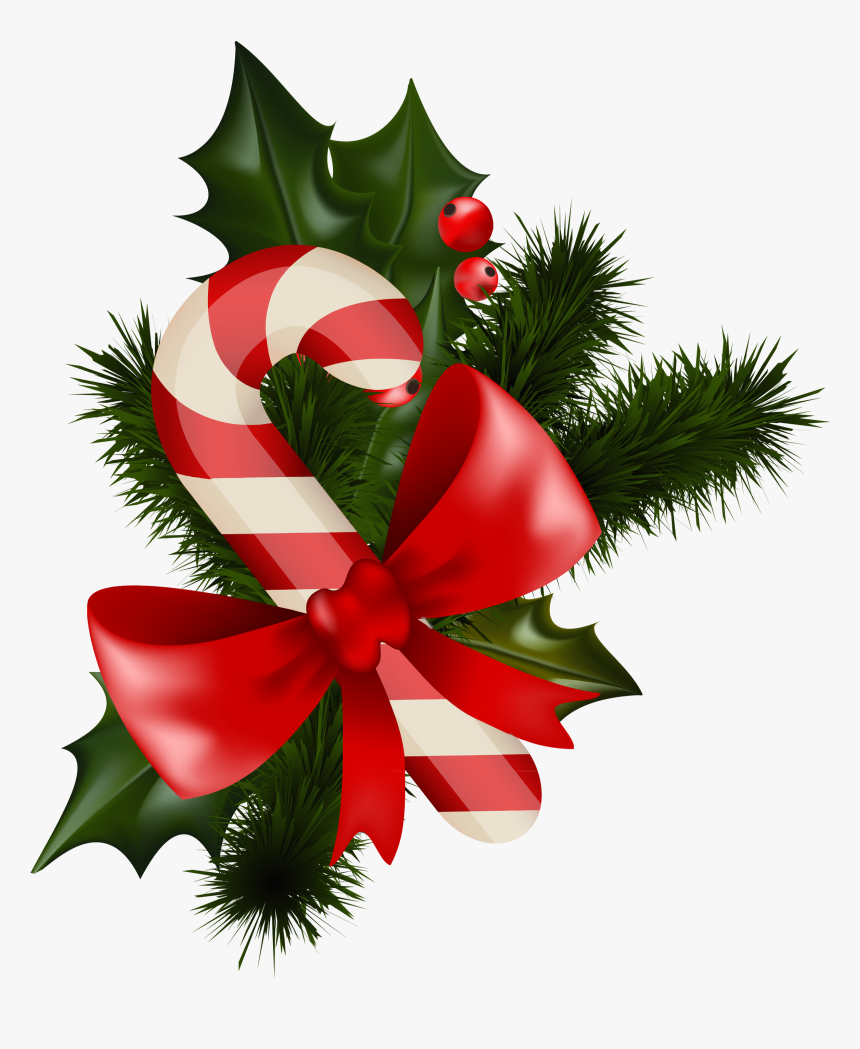 Christmas Clip Art Transparent - Christmas Transparent Candy Cane, HD ...