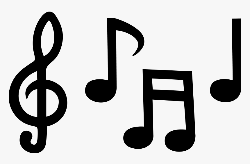 Small Music Notes Clipart - Music Notes Template Printable, HD Png ...
