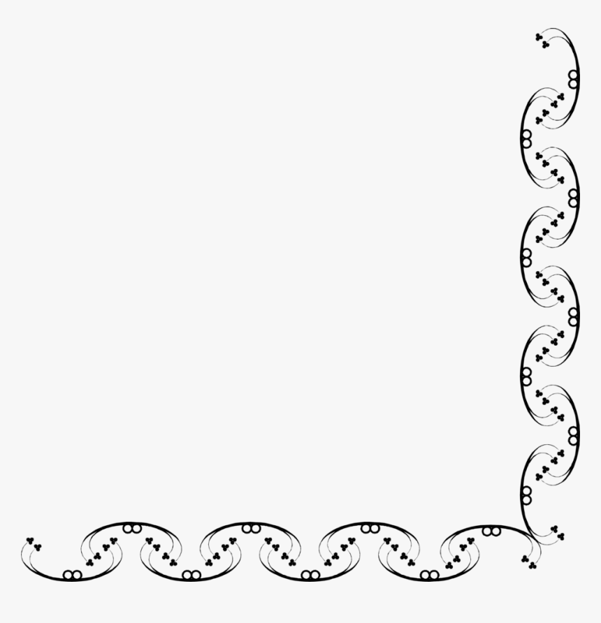 Corner Lower Right Free - Transparent Background Music Note Border ...