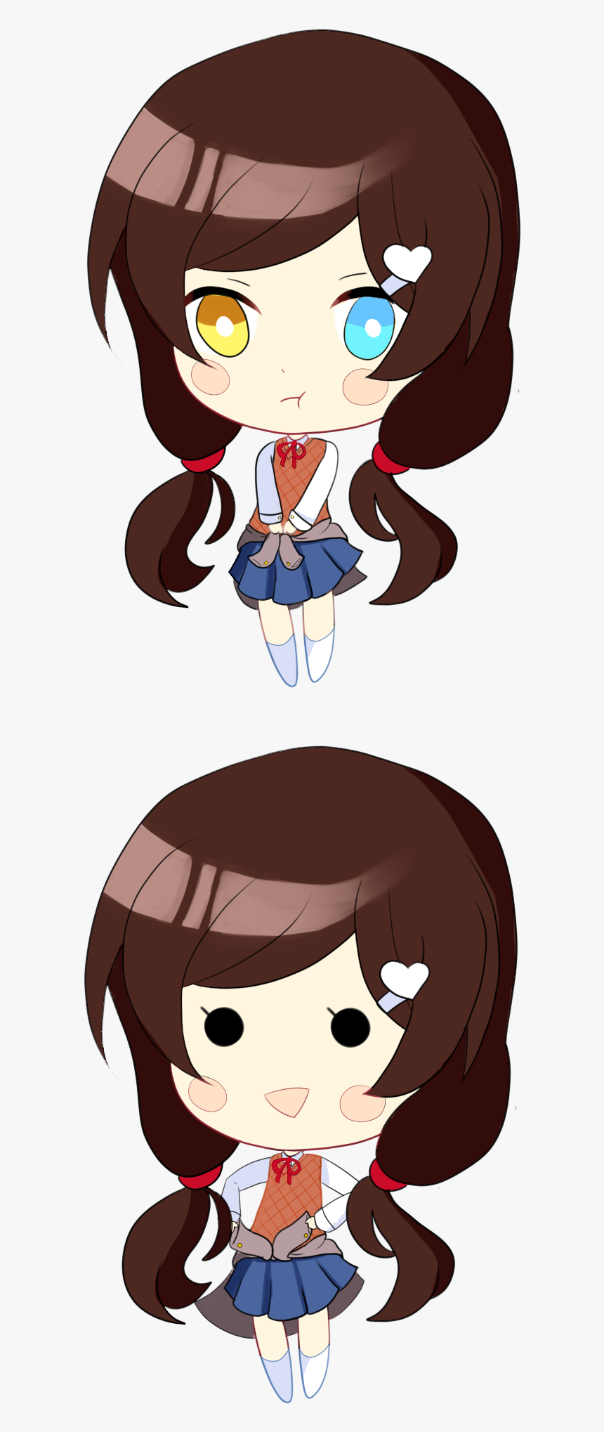 Ddlc Mc Chibi, HD Png Download , Transparent Png Image - PNGitem