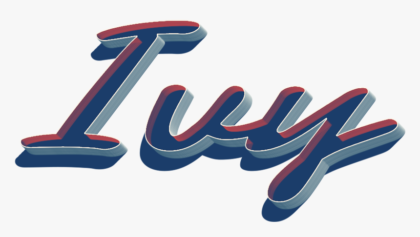 Ivy 3d Letter Png Name - Ivy Name Tag, Transparent Png , Transparent ...