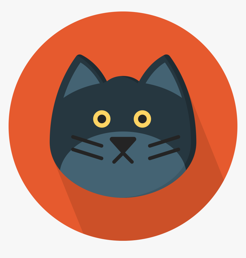 Cartoon Cat Clipart 28, Buy Clip Art - Animal Flat Icon Png ...