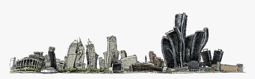Detroit City Cartoon - Detroit Cartoon, HD Png Download , Transparent ...