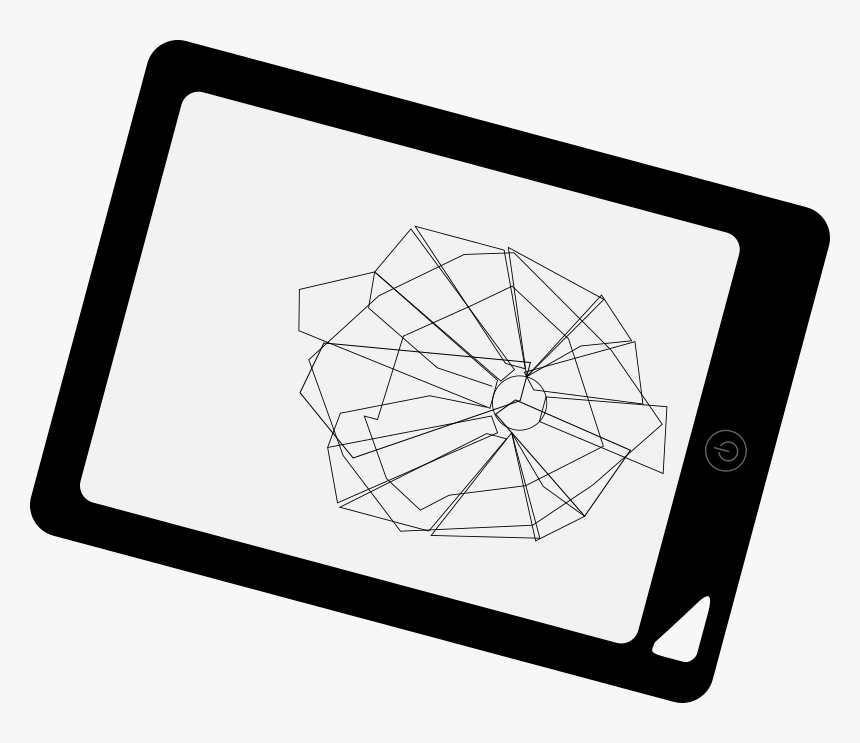 Tablet Computer Line Art, HD Png Download , Transparent Png Image - PNGitem