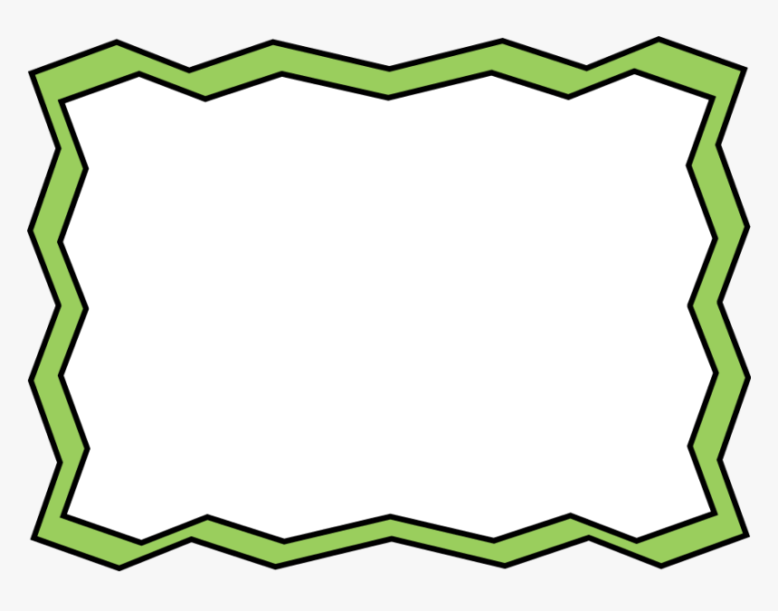 Green Frame Clipart Clipart Kid Green Zig Zag - Black And Green Frame ...