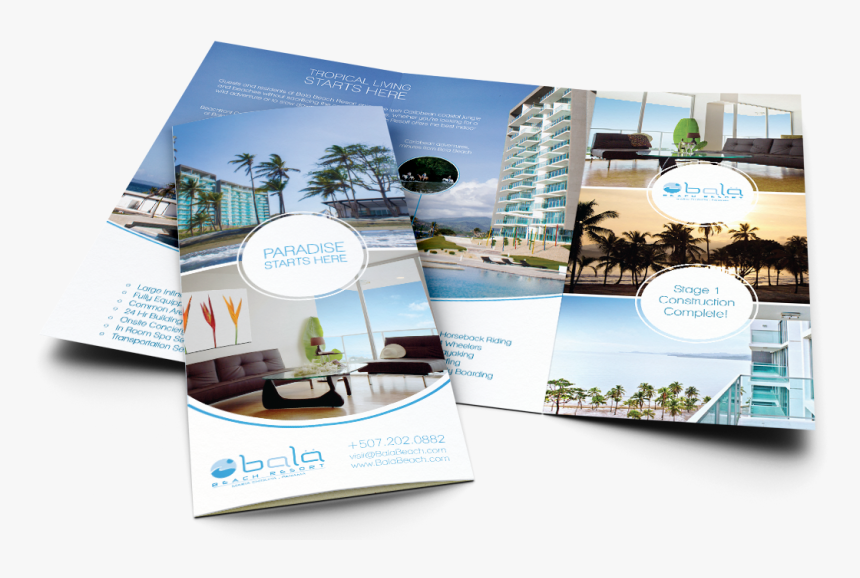 Brochure Design Beach, HD Png Download , Transparent Png Image - PNGitem