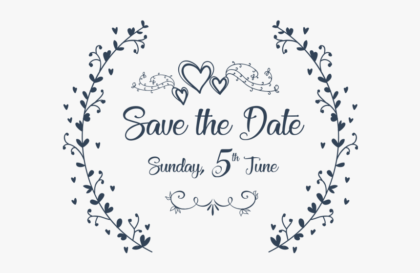 Save The Date Png Transparent, Png Download , Transparent Png Image ...