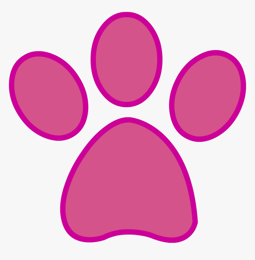 Panther Clipart Border - Pink Panther Paw Print, HD Png Download ...
