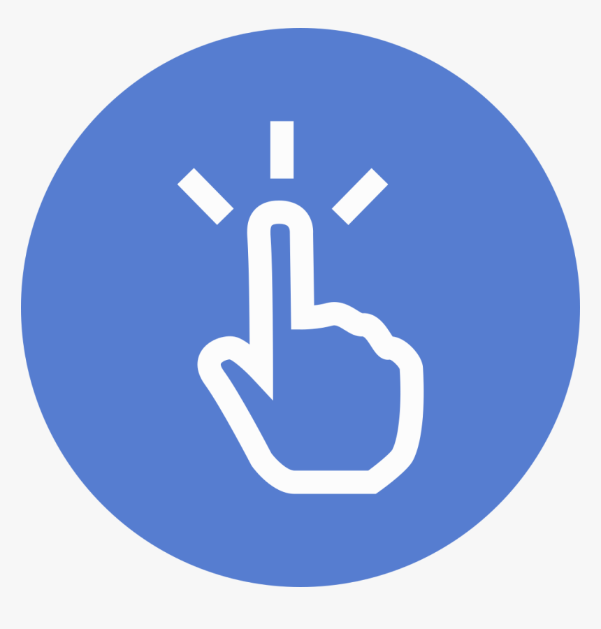 Finger With Circle Icon, HD Png Download , Transparent Png Image - PNGitem