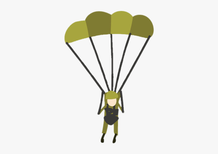 Military Parachute Clipart - Parachute Cartoon Png, Transparent Png ...