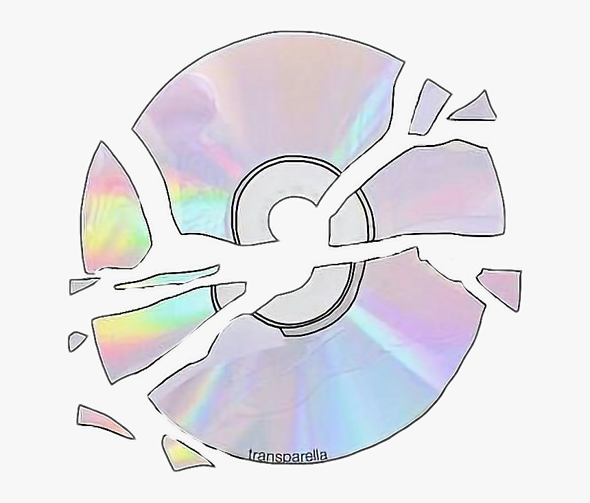Collection Of 14 Free Photography Clipart Aesthetic - Broken Cd ...