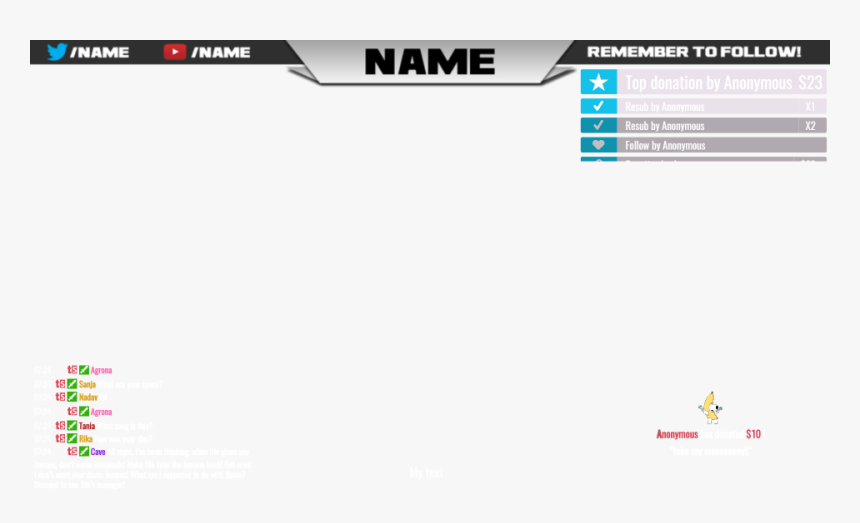 Layout De Stream, HD Png Download , Transparent Png Image - PNGitem
