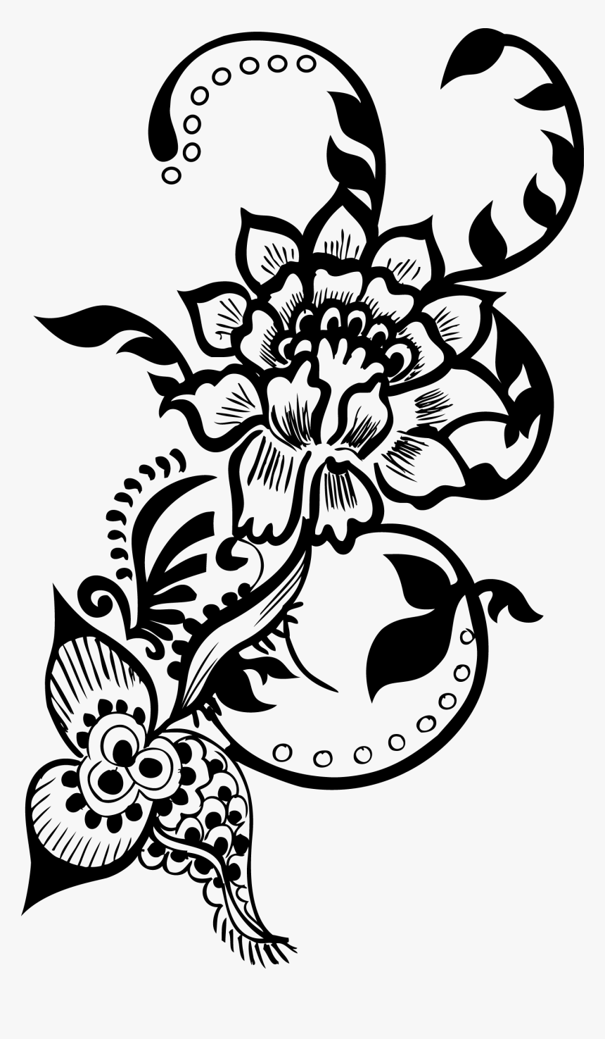 Floral Decorative Vector Png, Transparent Png , Transparent Png Image ...