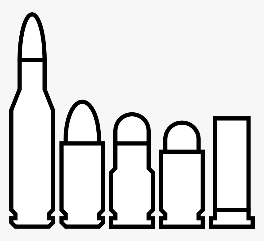 Transparent Bullet Clipart Png - White Bullet Gun, Png Download ...