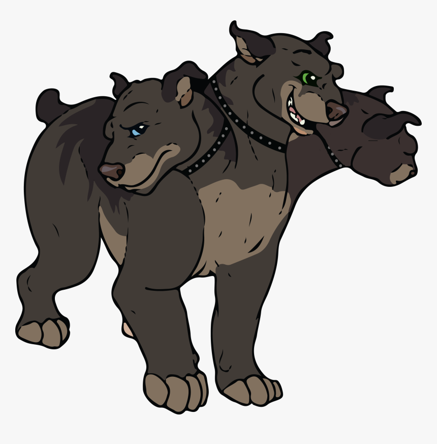 Fang And Fluffy - Three Headed Dog Clipart, HD Png Download ...