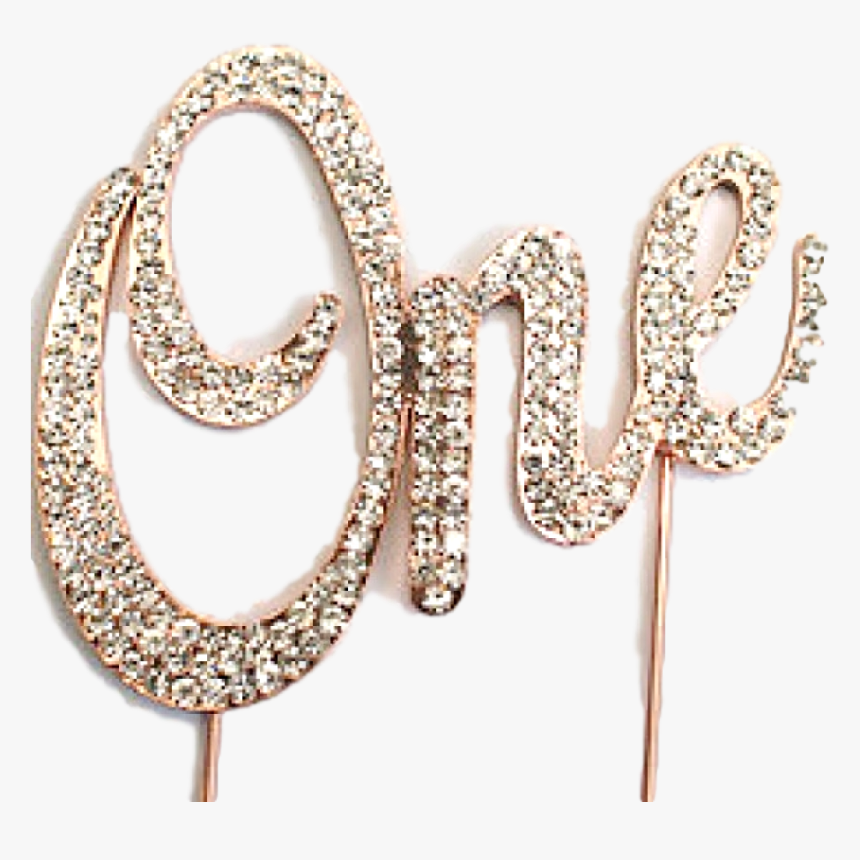 One Rose Gold Bling Topper, HD Png Download , Transparent Png Image ...