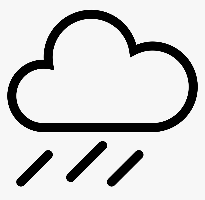Its An Icon For A Raincloud, HD Png Download , Transparent Png Image ...