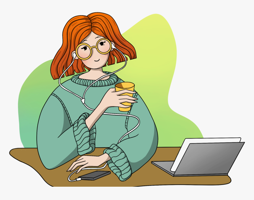 Girl With Laptop Png, Transparent Png , Transparent Png Image - PNGitem
